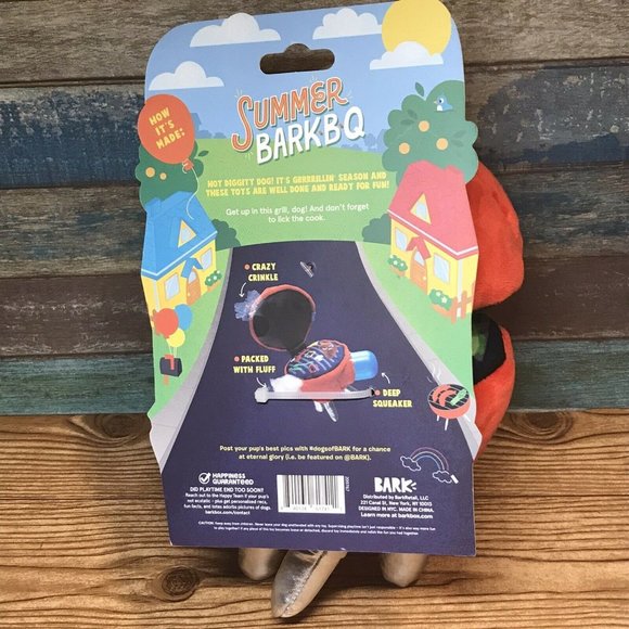 Bark | Dog | Nwt Bark Box Red Bbq Grill Grillmaster Summer Cookout ...